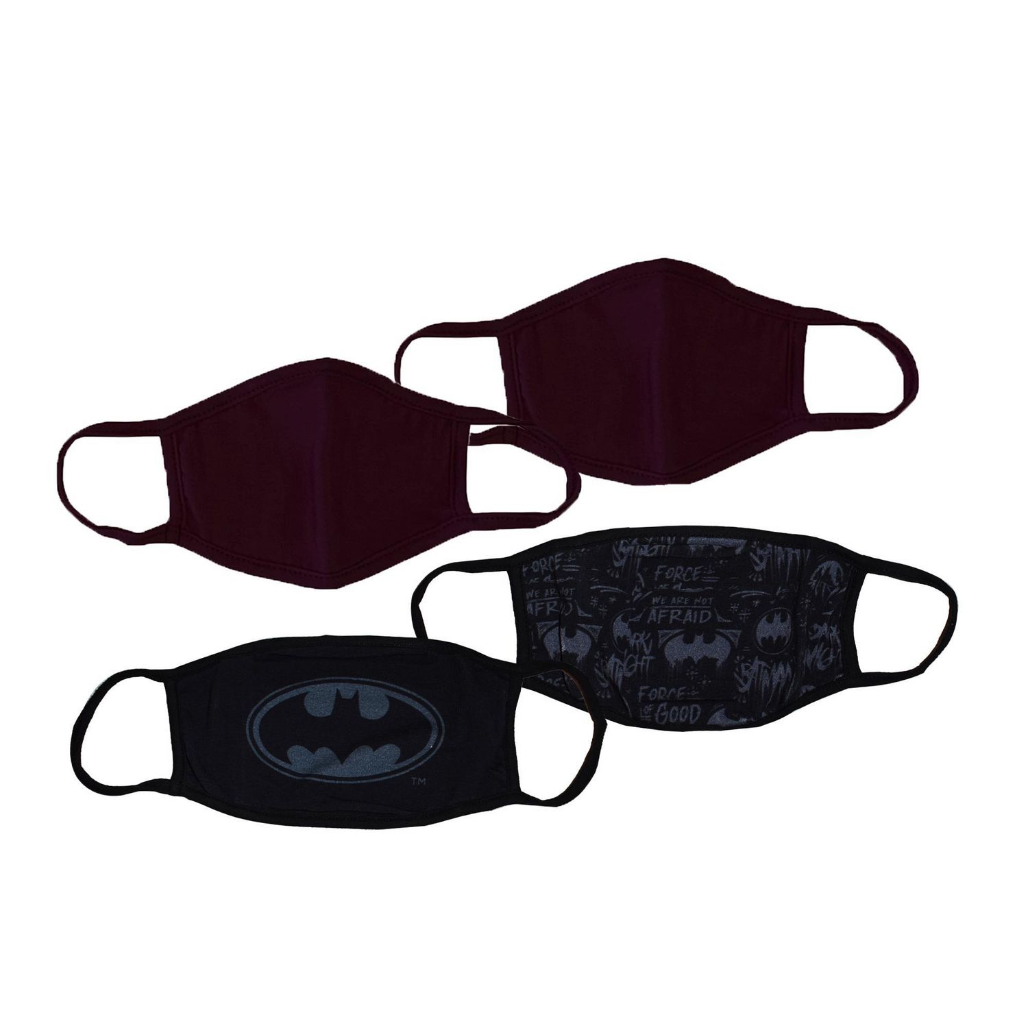 Men's Batman 4 Pack Batman Tonal Face Masks | Walmart Canada