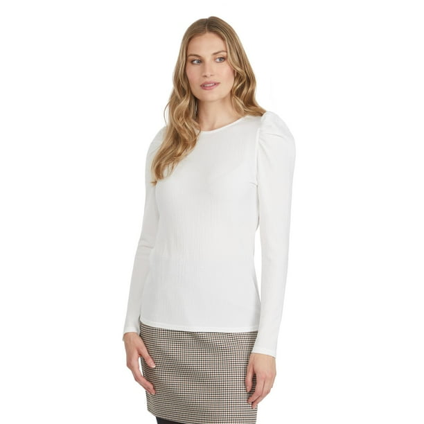 Mexx Women’s Textured Poly Woven Long-sleeve Top - Walmart.ca