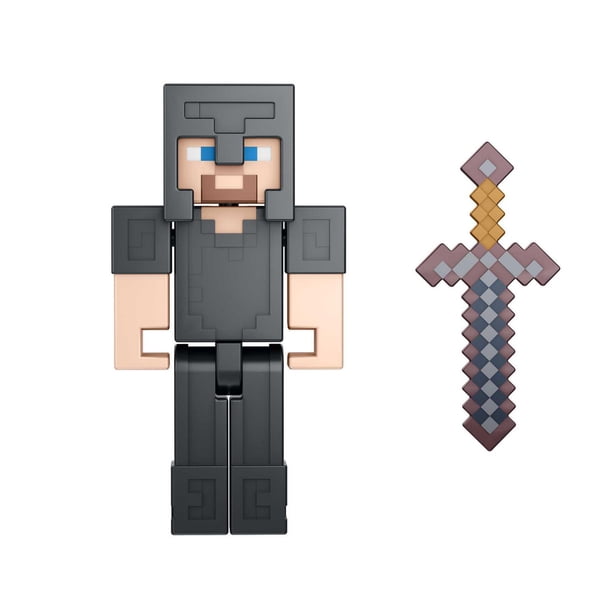Minecraft Craft-A-Block Steve in Netherite Armor Figure - Walmart.ca
