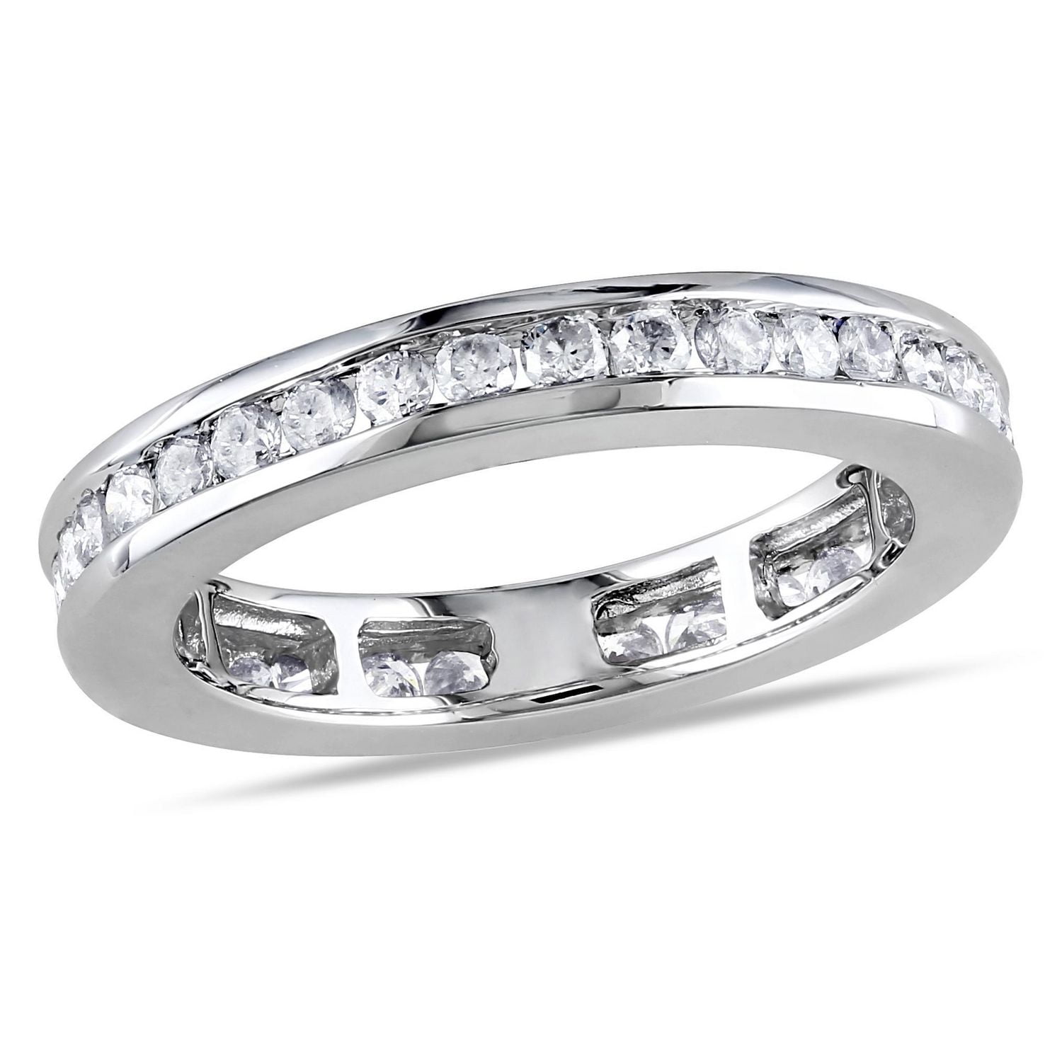 Click here for Miabella 4/5 Carat T. W. Diamond 14k White Gold Et... prices