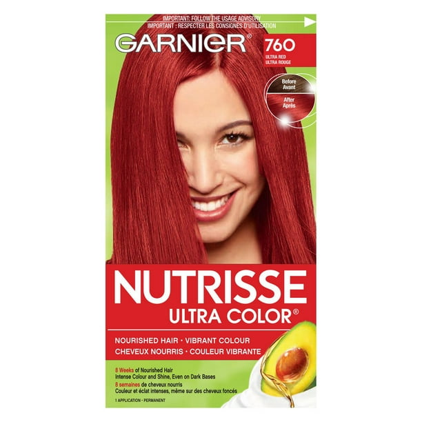 Garnier Nutrisse Ultra Color Permanent Haircolour, 1 pack, 1 pack ...