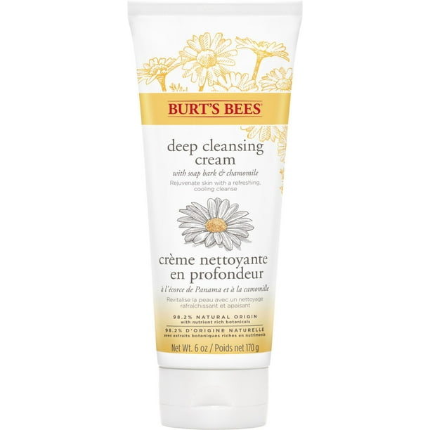 Burt's Bees Soap Bark & Chamomile Cleanser, 98.8% Natural Origin, 170g ...