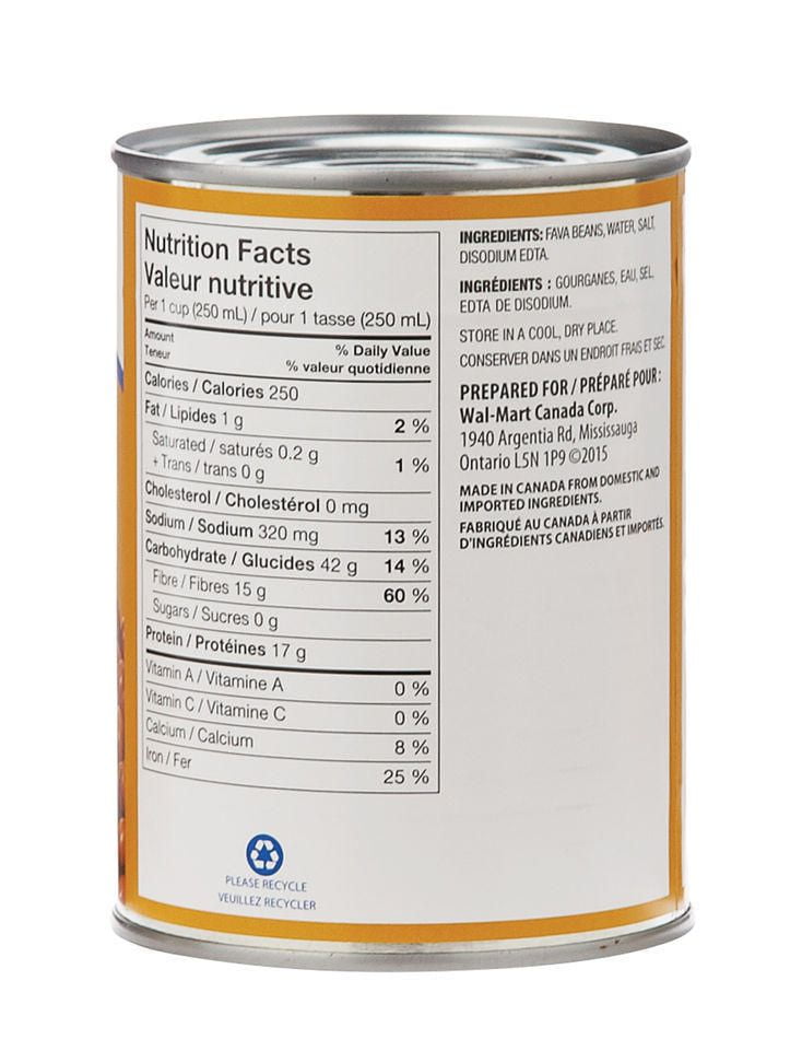 Great Value Fava Beans | Walmart Canada