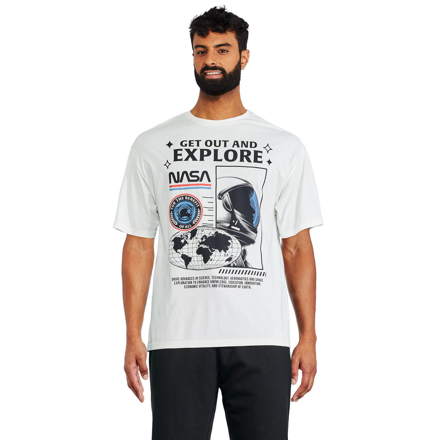 Click here for Nasa Mens Drop Shoulder Tee S prices