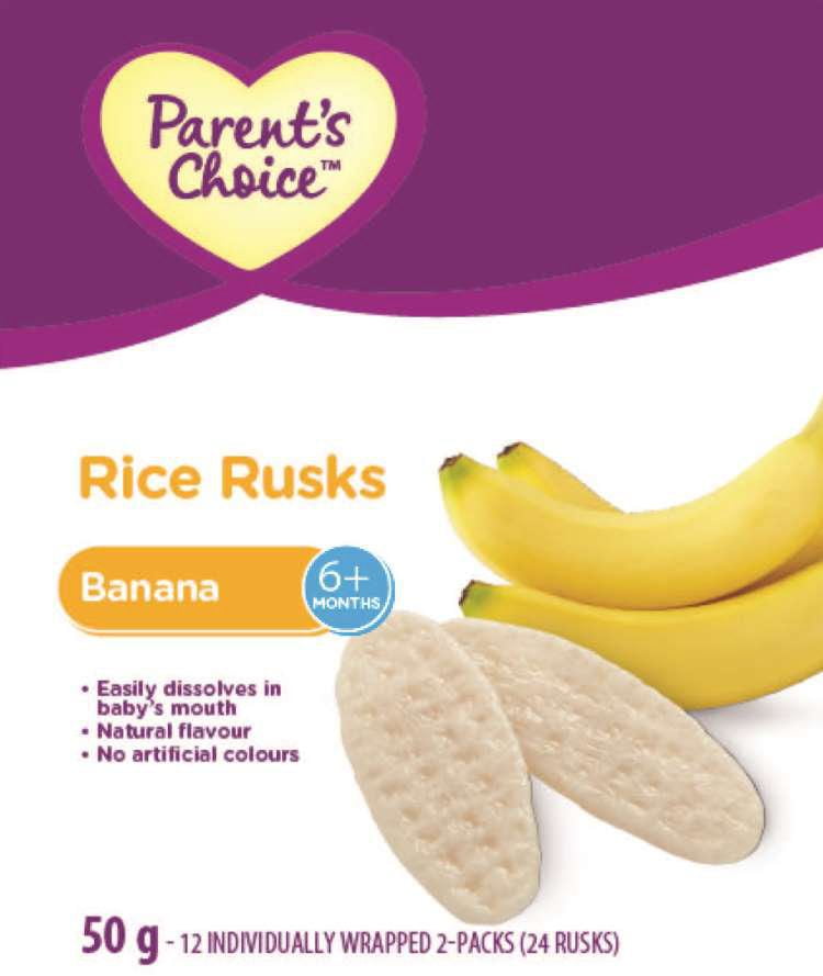 Parent's Choice Banana Rice Rusks | Walmart Canada