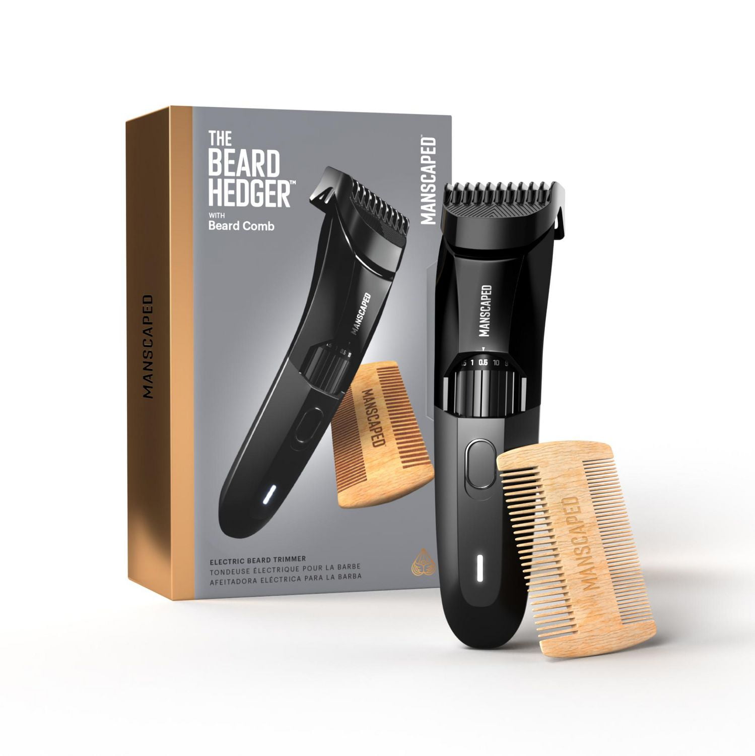 MANSCAPED® The Beard Hedger™ - Premium Men's Beard Trimmer with Beard ...
