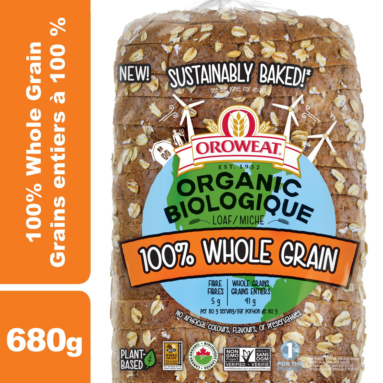 Oroweat Organic® 100% Whole Grain Bread - Walmart.ca