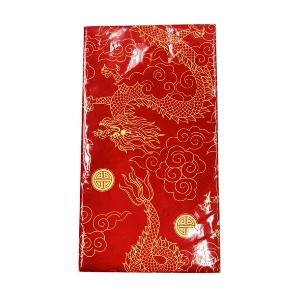 Chinese New Year Paper Napkin, 12.875" x 15.625", 20ct, CNY tableware ...