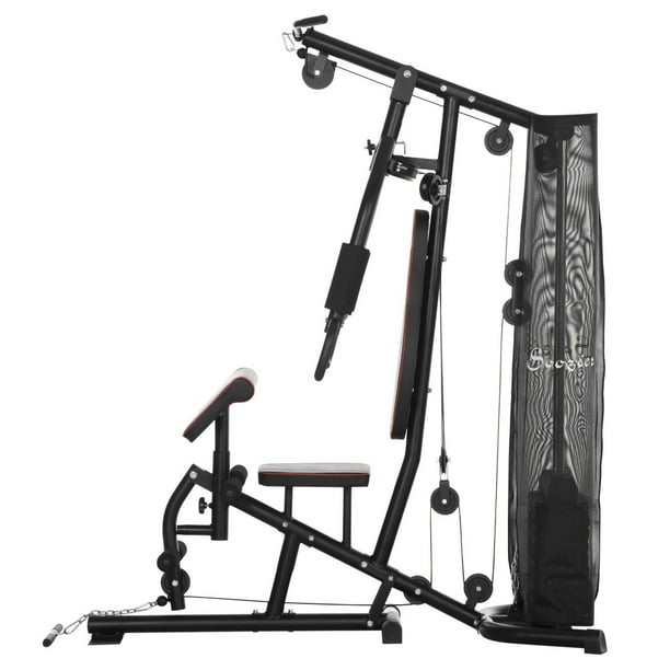 Soozier Home Gym Equipment Multifunctional Weight Machine W/ 100Lbs ...