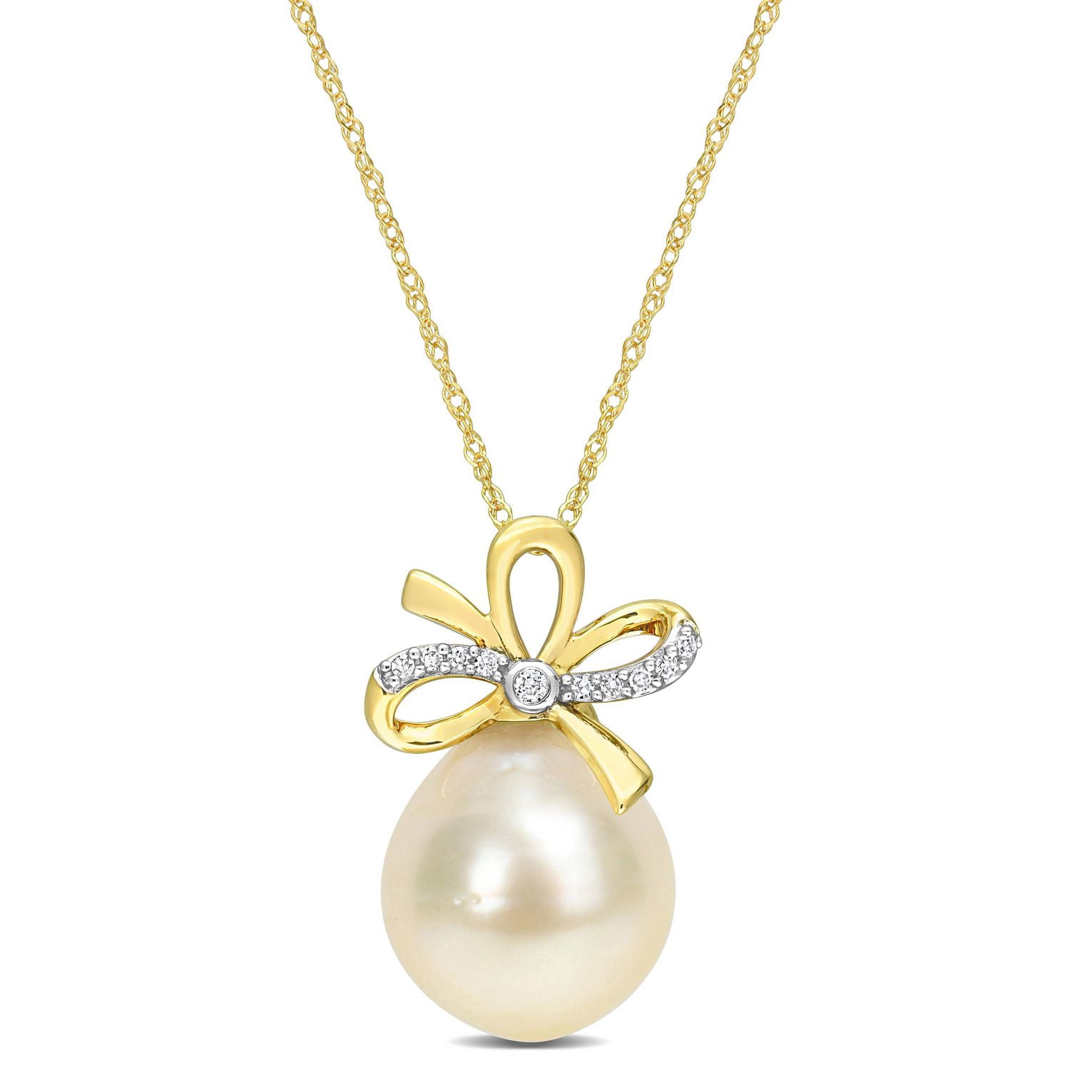 Click here for Miabella Golden South Sea Cultured Pearl & Diamond... prices