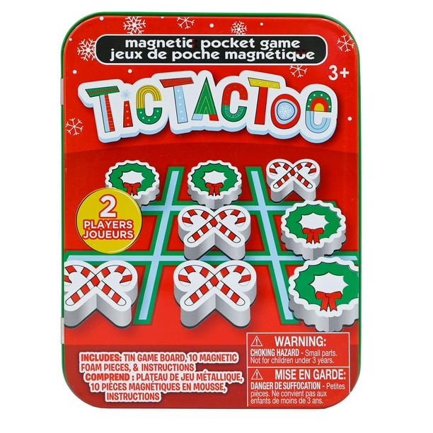 Magnetic Tic Tac Toe Holiday Tin Game - Walmart.ca