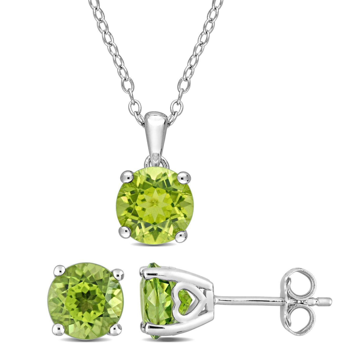 Click here for Miabella 2-Piece Set 4-1/2 Carat T. G.W. Peridot S... prices
