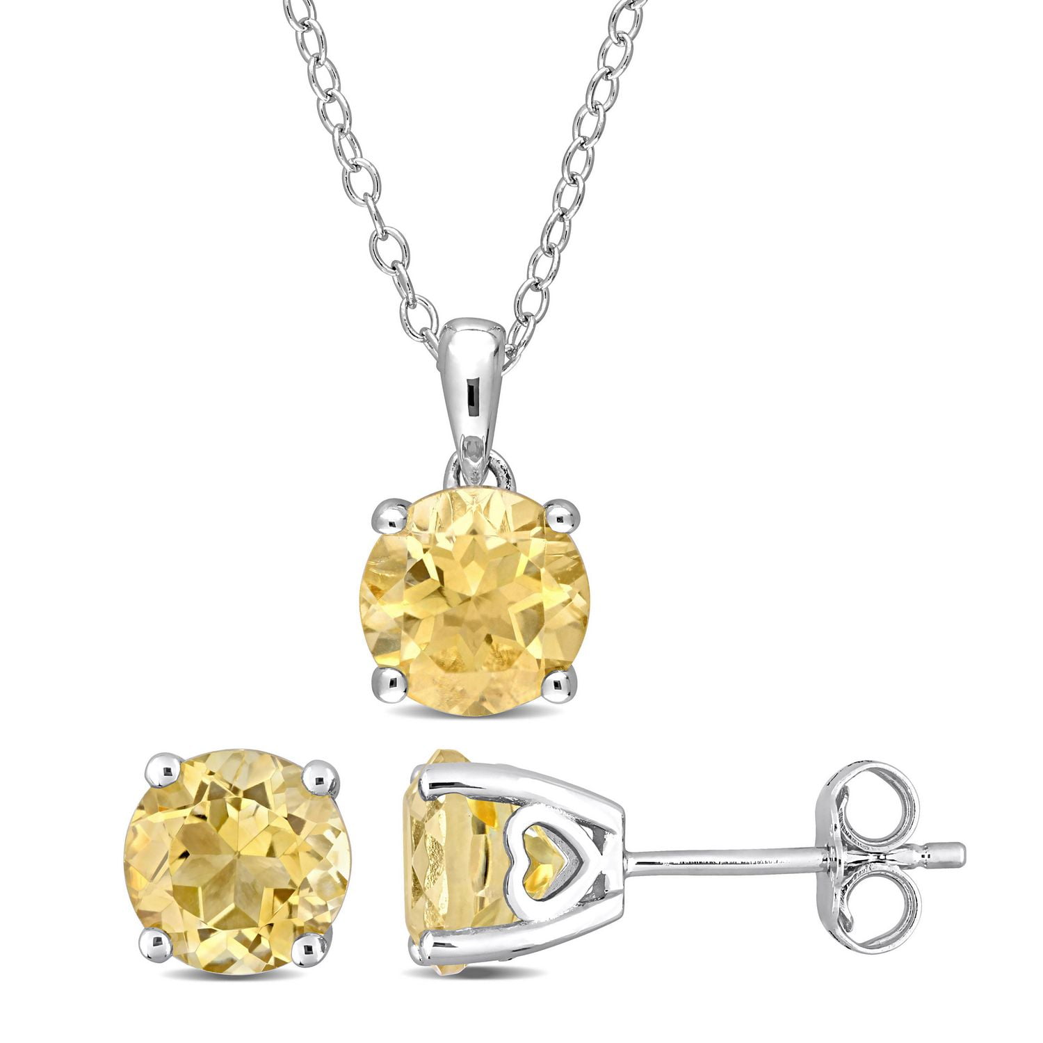 Click here for Miabella 2-Piece Set 3-3/4 Carat T. G.W. Citrine S... prices