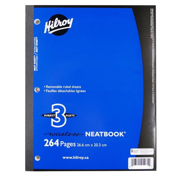 Hilroy 3-Subject Wireless Neatbook - Walmart.ca