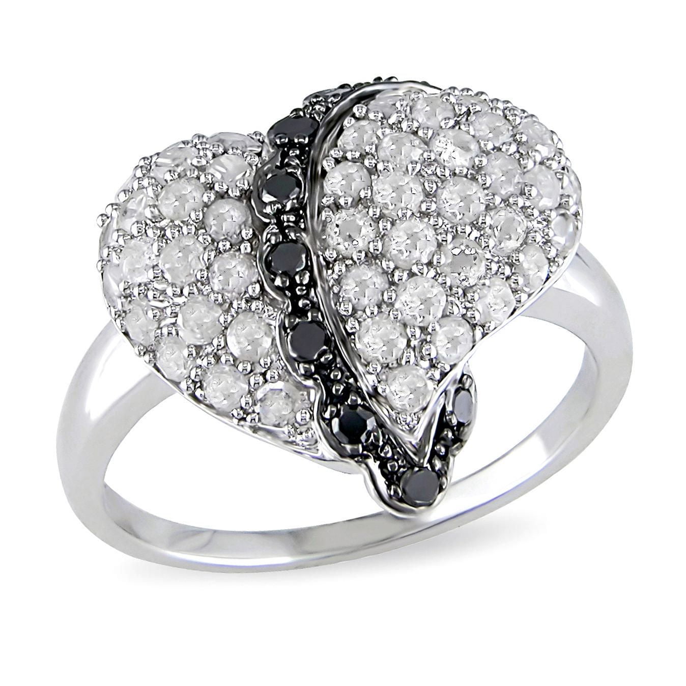 Click here for Asteria 1 Carat T. W. White And Black Diamond Ster... prices