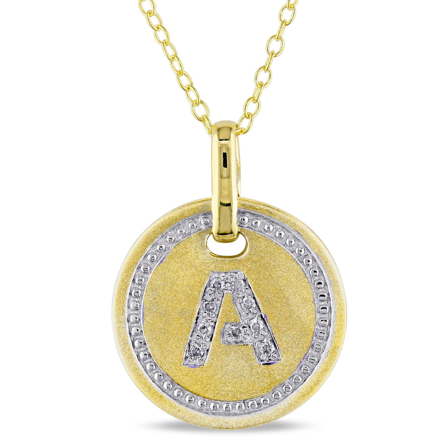 Click here for Miabella Diamond-Accent Yellow Rhodium-Plated Ster... prices