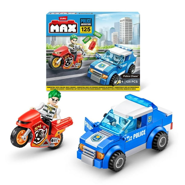 Max Adventure Police Chase Playset (125 pieces), construction adventure ...