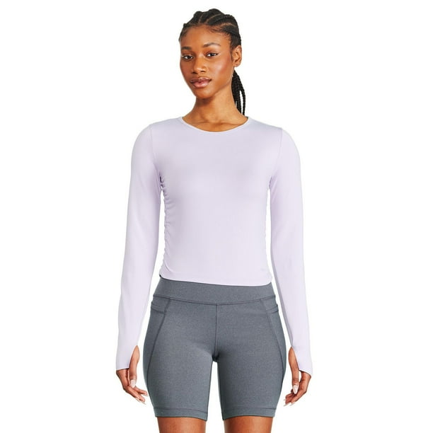 Athletic Works Women's Side Ruched Tee, Sizes XS-XXL - Walmart.ca