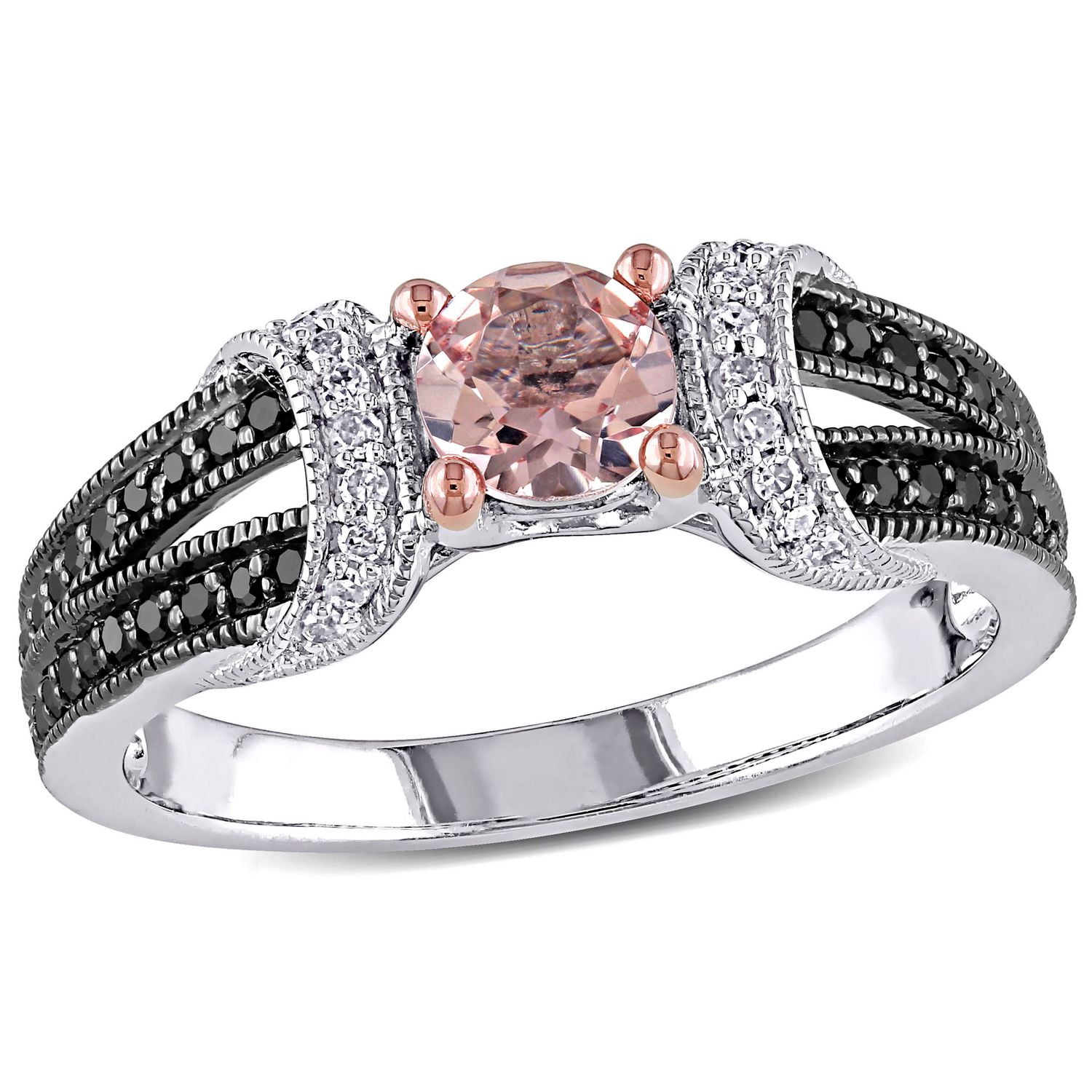 Click here for Tangelo 1/2 Carat T. G.W. Morganite And 1/4 Carat... prices