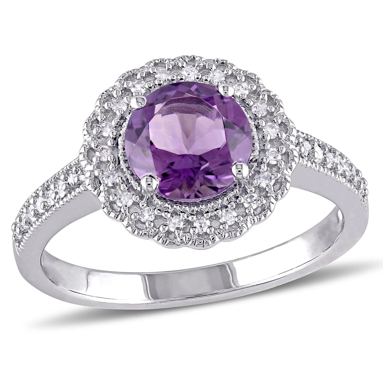 Click here for Tangelo 1-1/3 Carat T. G.W. Amethyst And 1/7 Carat... prices
