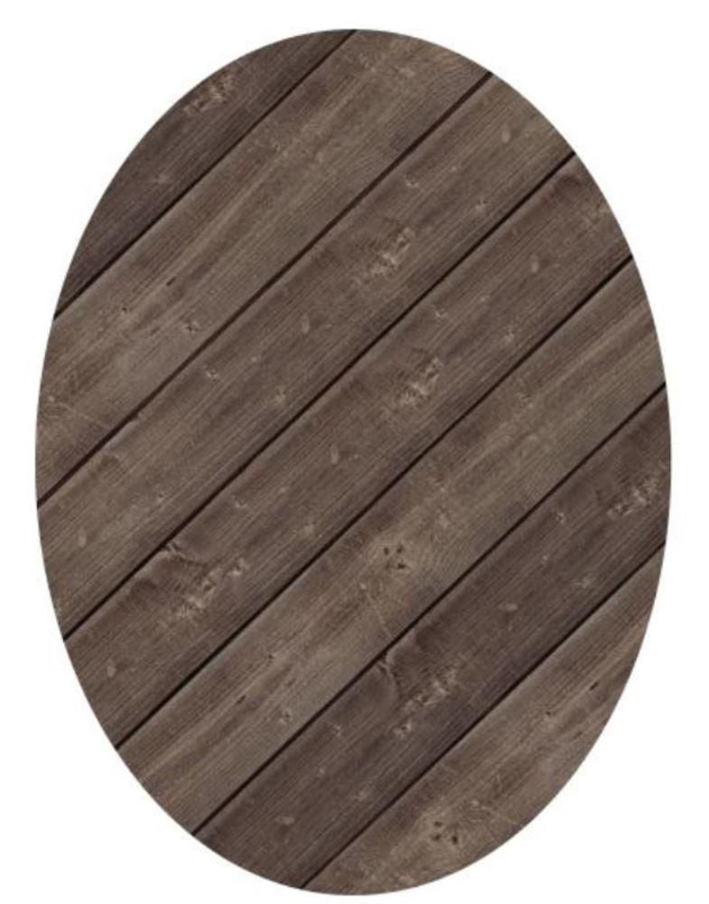 Mix the Media 10" Oval Wood Diagonal Plank Rustic | Walmart Canada