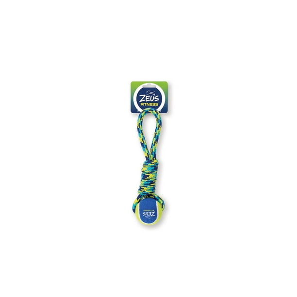 Zeus Fitness Tennis Ball Rope Tug Dog Toy, 22.9 cm (9 in) - Walmart.ca