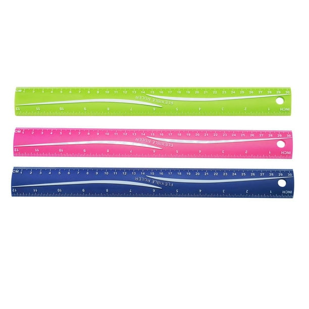 Pen+Gear ultimate flexi ruler 12 Inch Green - Ideal for School and ...