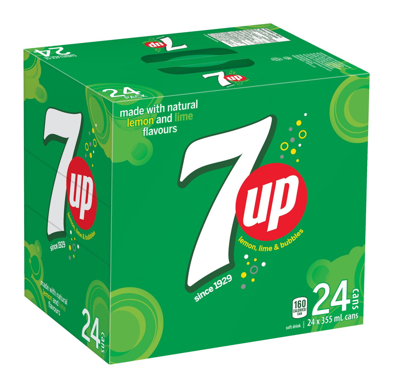 7UP Soft Drink, 355 mL Cans, 24 Pack | Walmart Canada