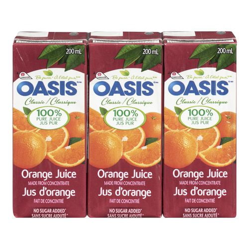 Oasis Orange Juice, 3x200ml | Walmart Canada