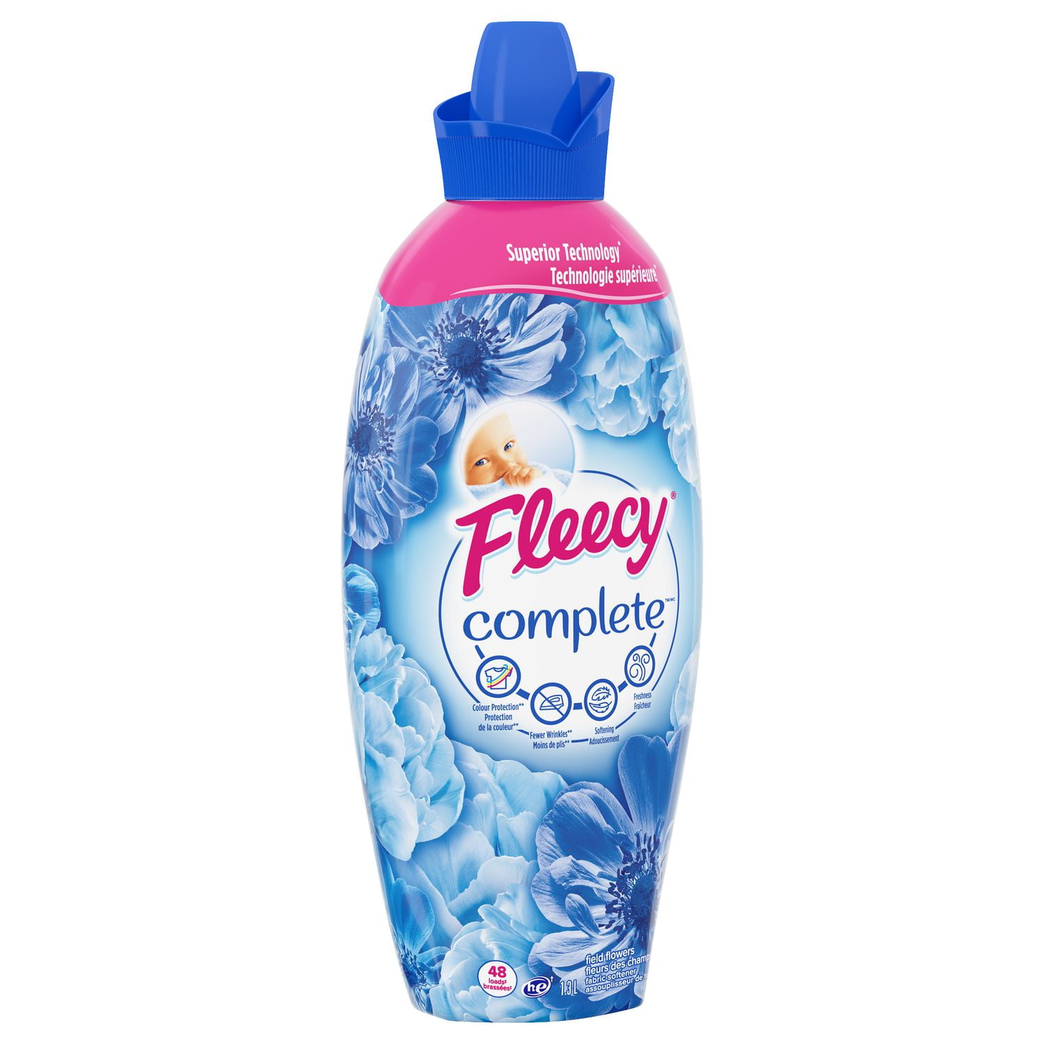 Fleecy Complete Fabric Softener Field Flowers 1.3L | Walmart Canada