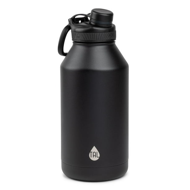 TAL Stainless Steel Ranger Water Bottle 64 fl oz, Black, Tumbler ...