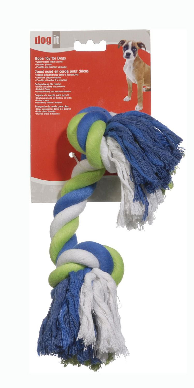 Dogit Knotted Rope Dog Toy, Multicoloured Rope Bone, XLarge - Walmart.ca