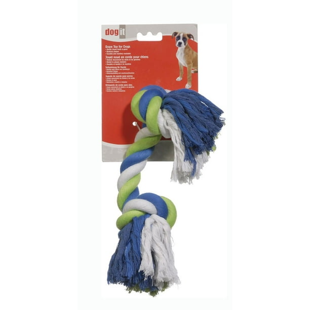 Dogit Knotted Rope Dog Toy, Multicoloured Rope Bone, XLarge - Walmart.ca