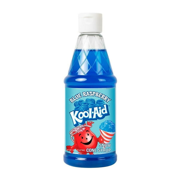Kool-Aid 16-oz Snow Cone Syrup, Blue Raspberry, Raspberry Syrup ...