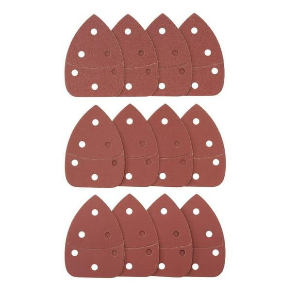 HART Hook & Loop Detail Sand Paper Assortment (12 Pack), 80-120-220 ...