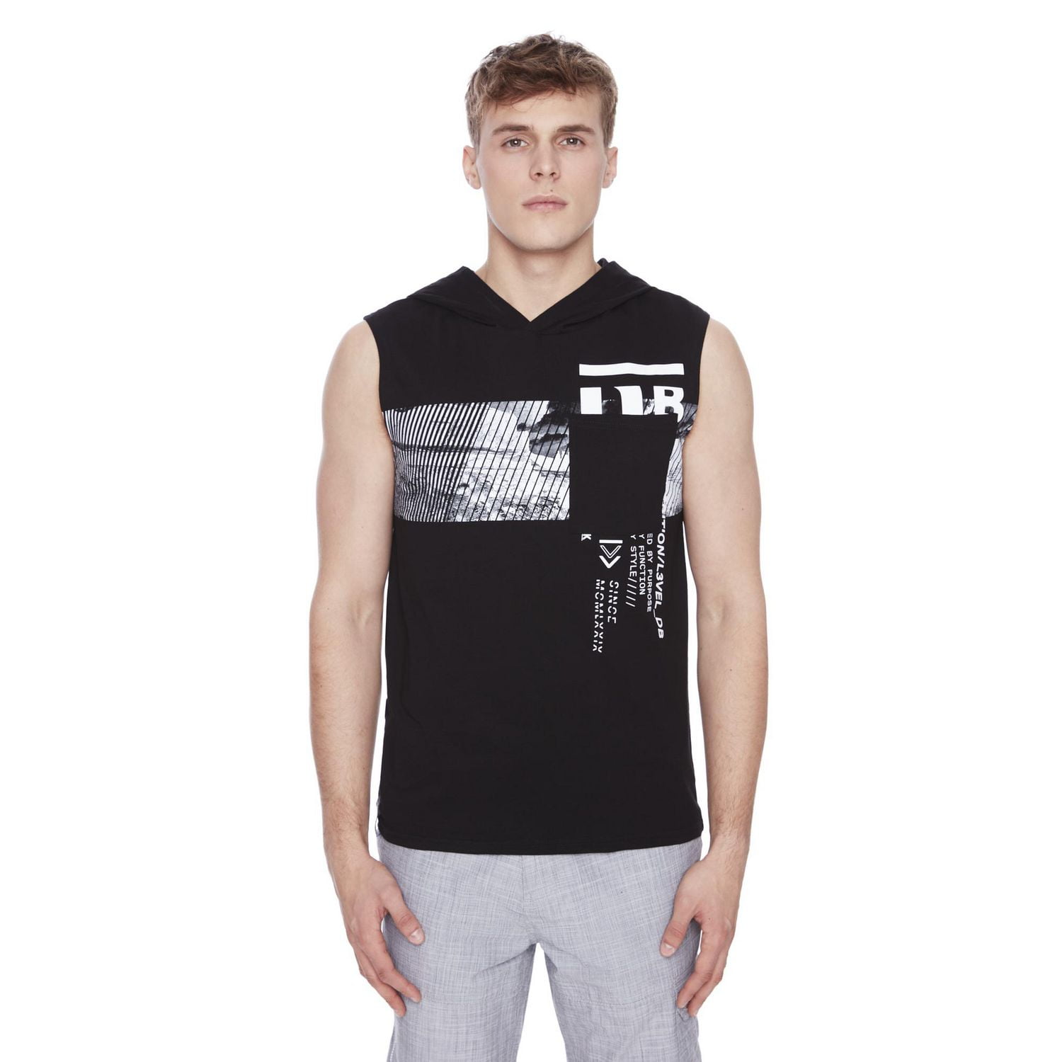 Click here for Dark Black Mens Hooded Tank Top Xl prices