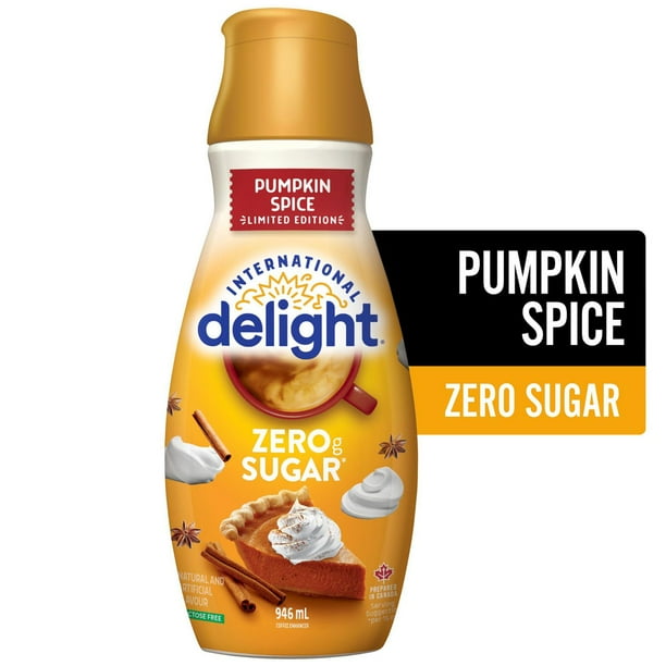 International Delight Zero Sugar Pumpkin Spice Coffee Creamer, 946 mL ...