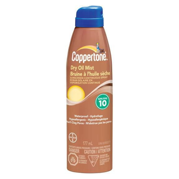Coppertone Continuous Spray Dry Oil SPF 10 - Walmart.ca