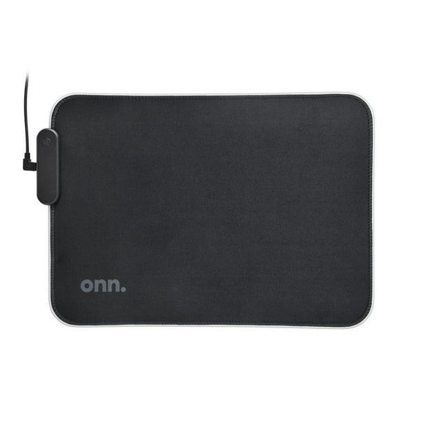 onn. Gaming LED Mouse Pad with 10 Lighting Modes, Smooth for Precision ...
