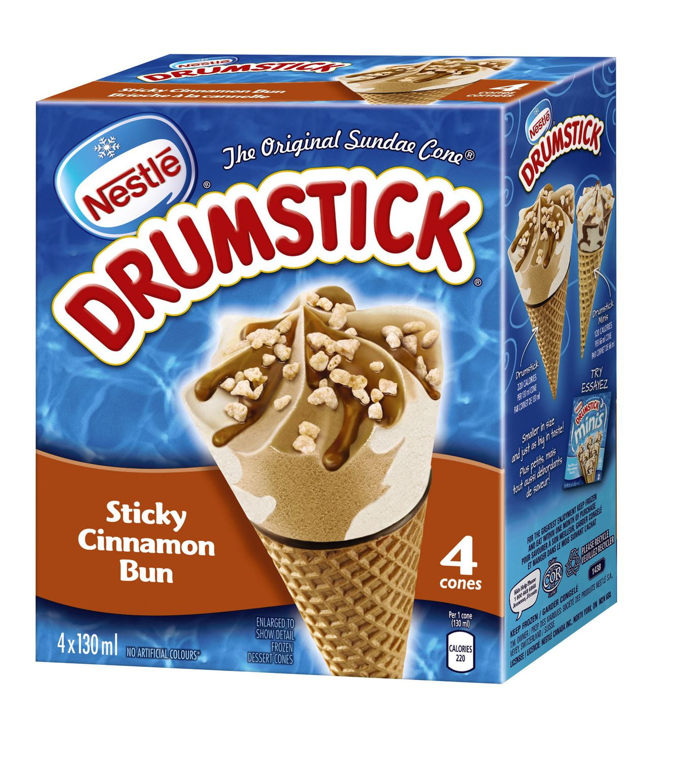 NESTLÉ® DRUMSTICK® Sticky Cinnamon Bun Cones | Walmart Canada