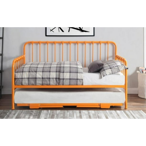 Topline Home Furnishings Orange Daybed with Adjustable Trundle - Walmart.ca