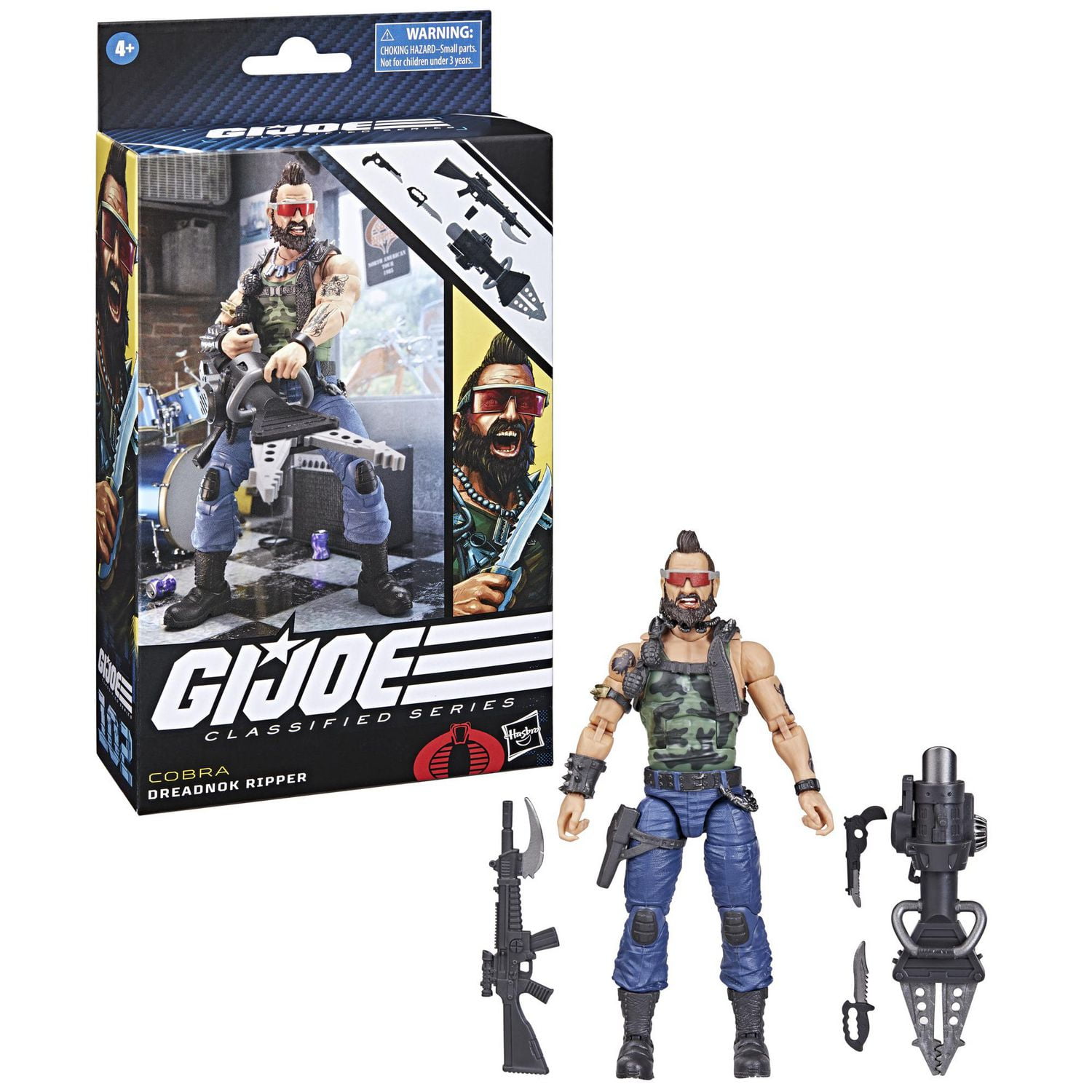 G.I. Joe Classified Series Dreadnok Ripper Collectible G.I. Joe Action Figure 102 6 inch Action Figures For Boys Girls With 6 Accessory Pieces Walmart