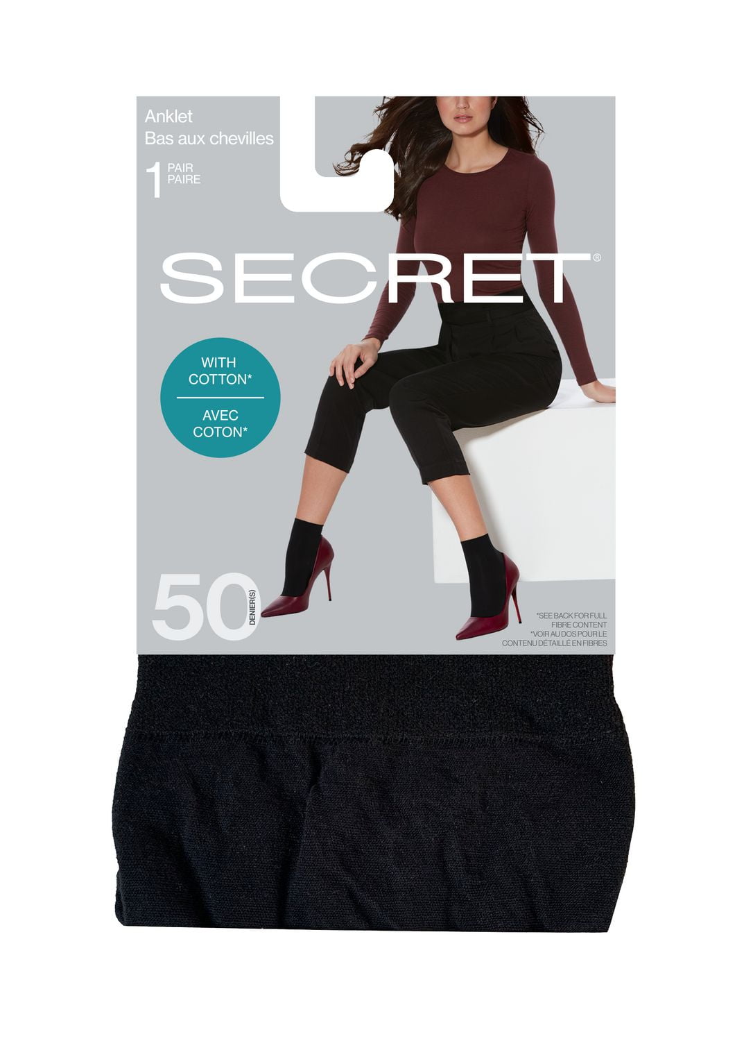 Click here for Secret Anklet Sock 1pk One Size prices