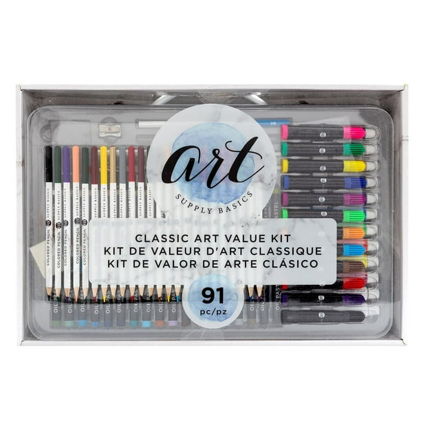 American Crafts Art Supply Basics 91-Pc Art kit. ART KIT 91PC - Walmart.ca