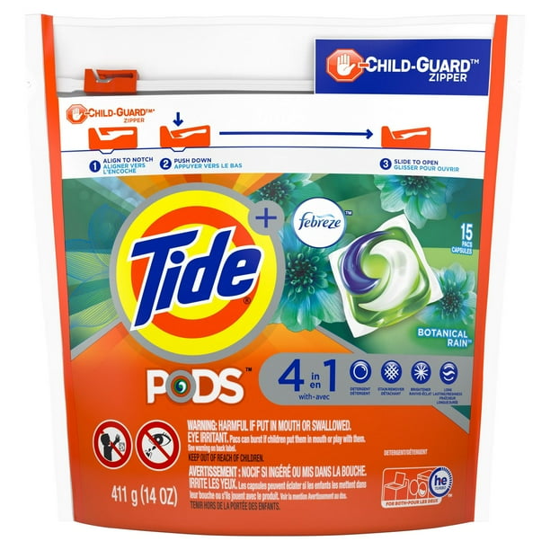 Tide PODS Laundry Detergent with Febreze, Botanical Rain - Walmart.ca