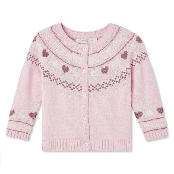 George Baby Girls' Fair Isle Cardigan - Walmart.ca