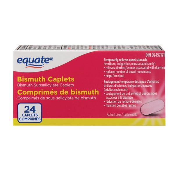 Equate Bismuth Caplets, 24 CAPLETS - Walmart.ca