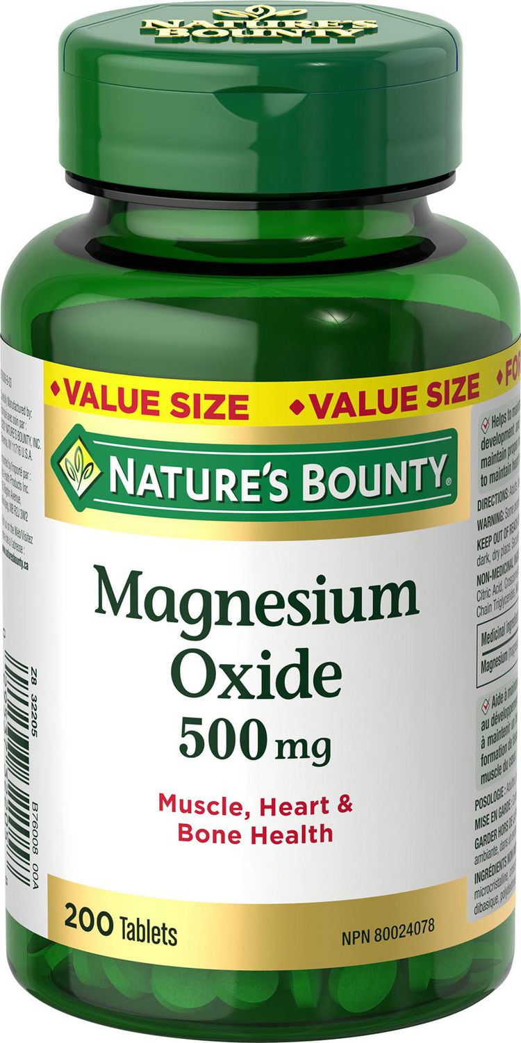 Click here for Natures Bounty Magnesium Oxide prices