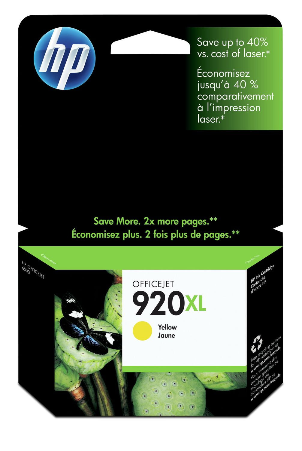 HP 920XL Yellow High Yield Original Ink Cartridge (CD974AN) | Walmart ...