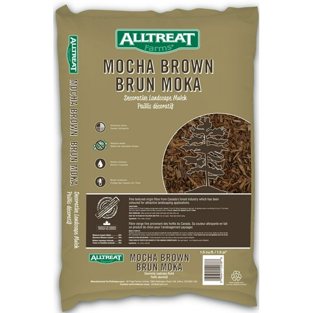 All Treat Mocha Brown Mulch 1.5 cuft, Brown Mulch - Walmart.ca